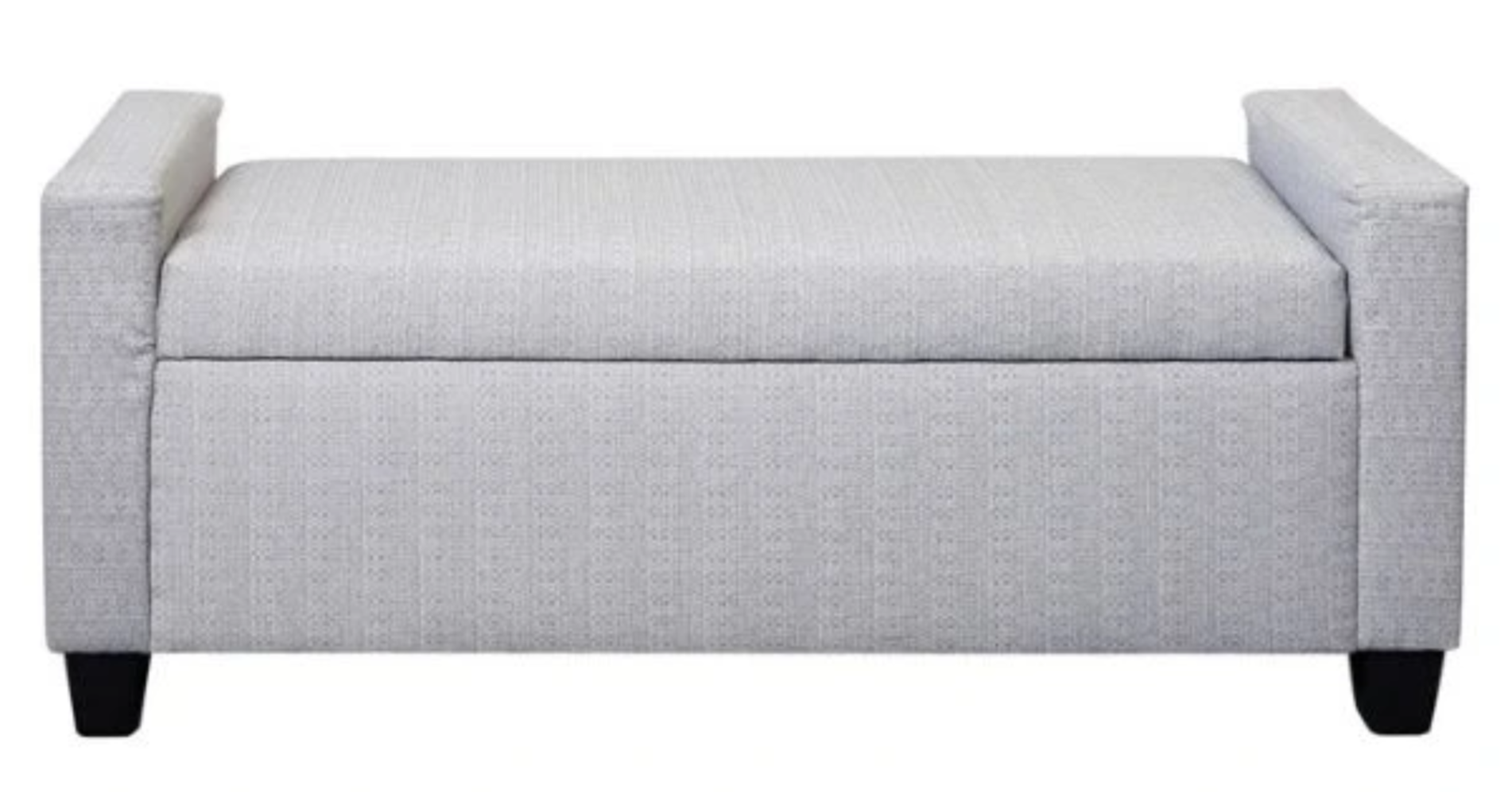 Slate-Gray Storage Bench - INTERIORS